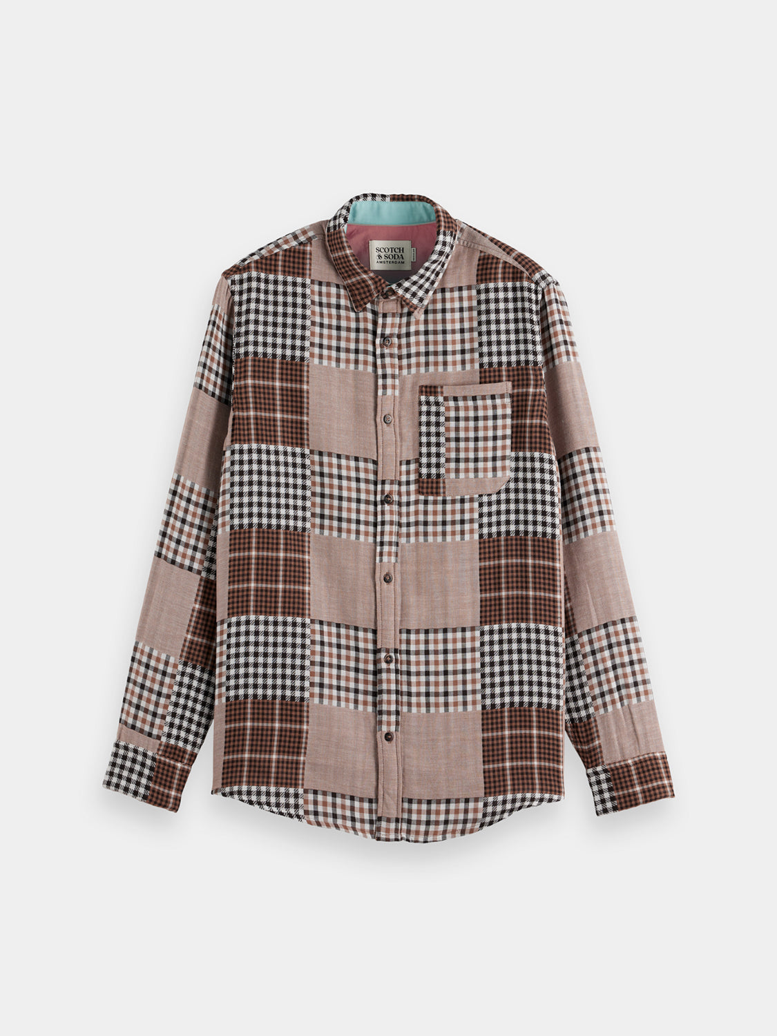 Patchwork flannel shirt