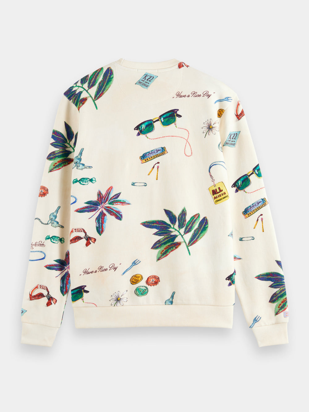 Regular Fit Printed Sweatshirt Scotch And Soda Nz