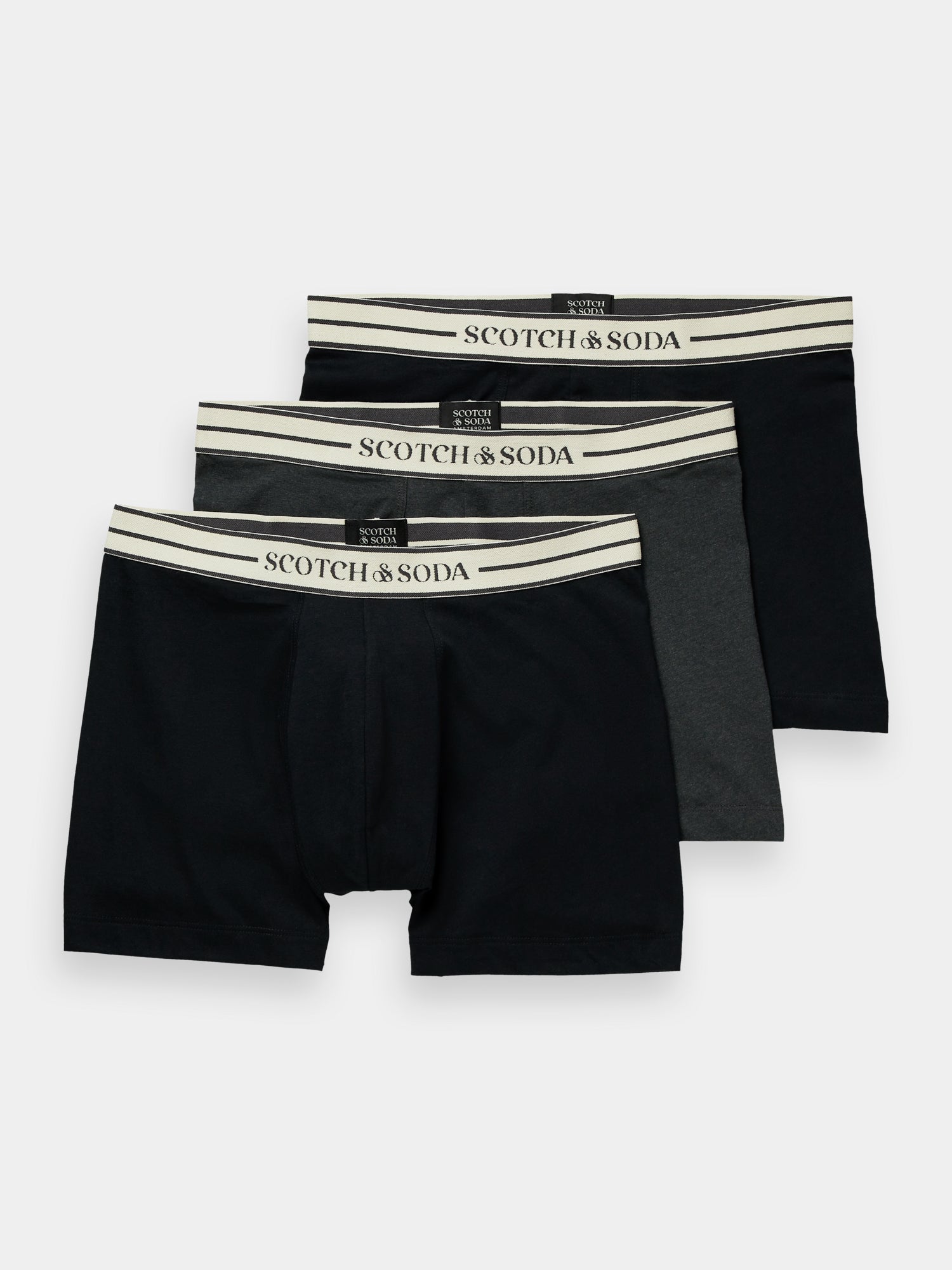 Bold logo boxer briefs 3 pack – Scotch & Soda NZ